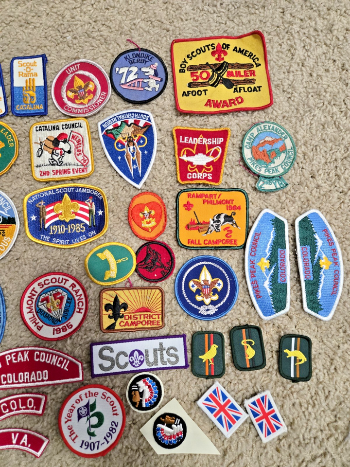 Vtg Lot 190+ BSA OA Boy Scouts Shoulder Pocket Large Patches And ...