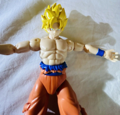 Dragon Ball Z Super Saiyan Goku Battle Damaged Action Figure Anime ...