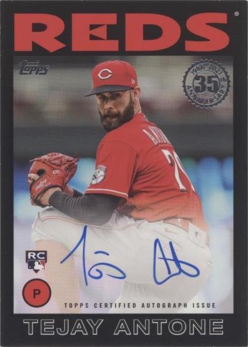 2021 Topps Update Series - 1986 Topps Baseball Autographs Tejay Antone ...
