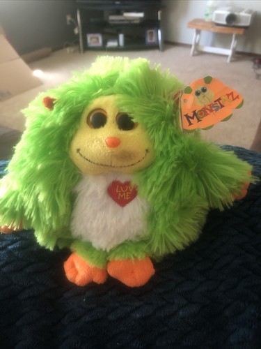 TY Monstaz Maxine Green Plush Monster Luv Me | eBay