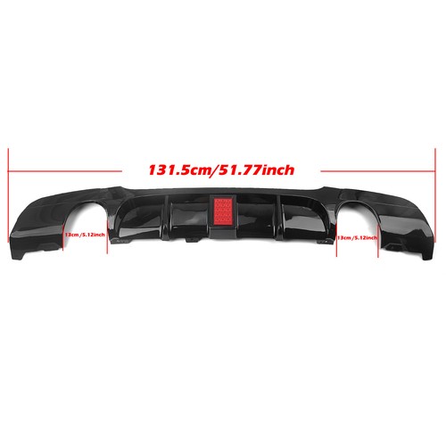 For BMW E90 E91 M Sport 2005-2012 Rear Bumper Dual Port Diffuser Lip ...