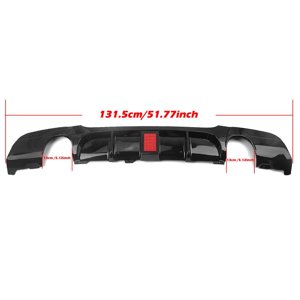 For BMW E90 E91 M Sport 2005-2012 Rear Bumper Dual Port Diffuser Lip ...
