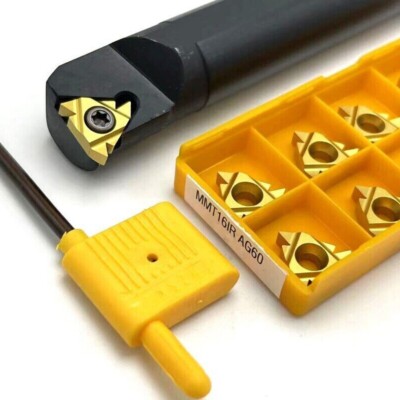 Workshop Carbide Insert Turning Tool +10pcs 16IR AG60 Internal ...