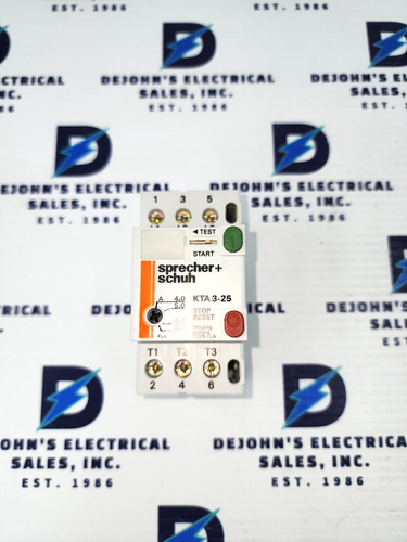SPRECHER SCHUH KTA3-25-6.3A 70 AMP 600 V 3 PHASE MOTOR CIRCUIT ...