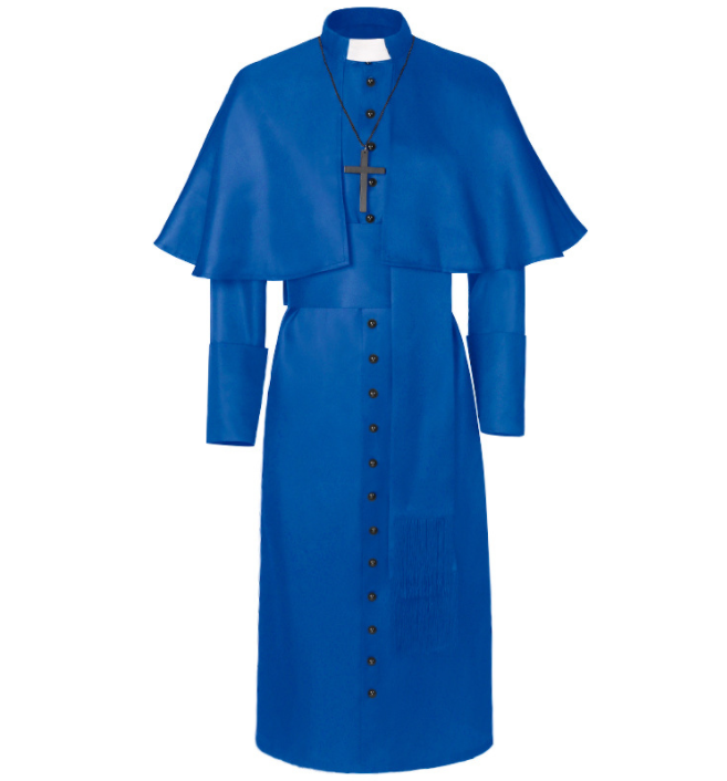 Clergy Men Cassock Priest Costume Bishop Pope Robe Roman Catholic ...