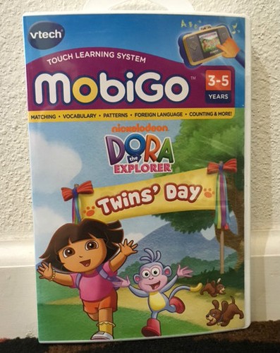 NEW Sealed VTech MobiGo Dora the Explorer Twins' Day Learning Software ...