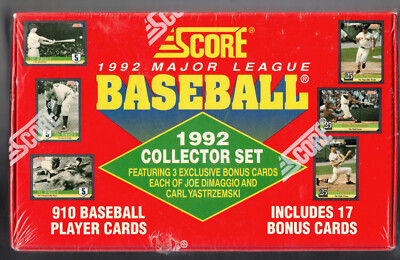 1992 Score Baseball Card Collector Set of 910 Cards 17 Bonus | eBay