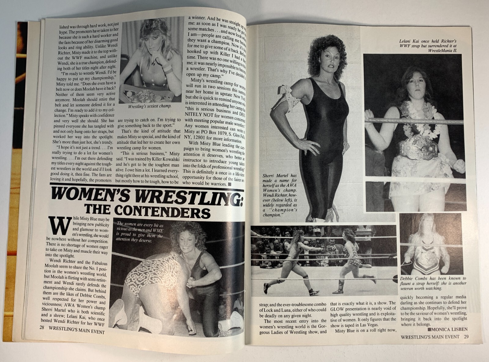 WRESTLING'S MAIN EVENT 8/87 Misty Blue BRET HART Foundation RICK RUDE ...