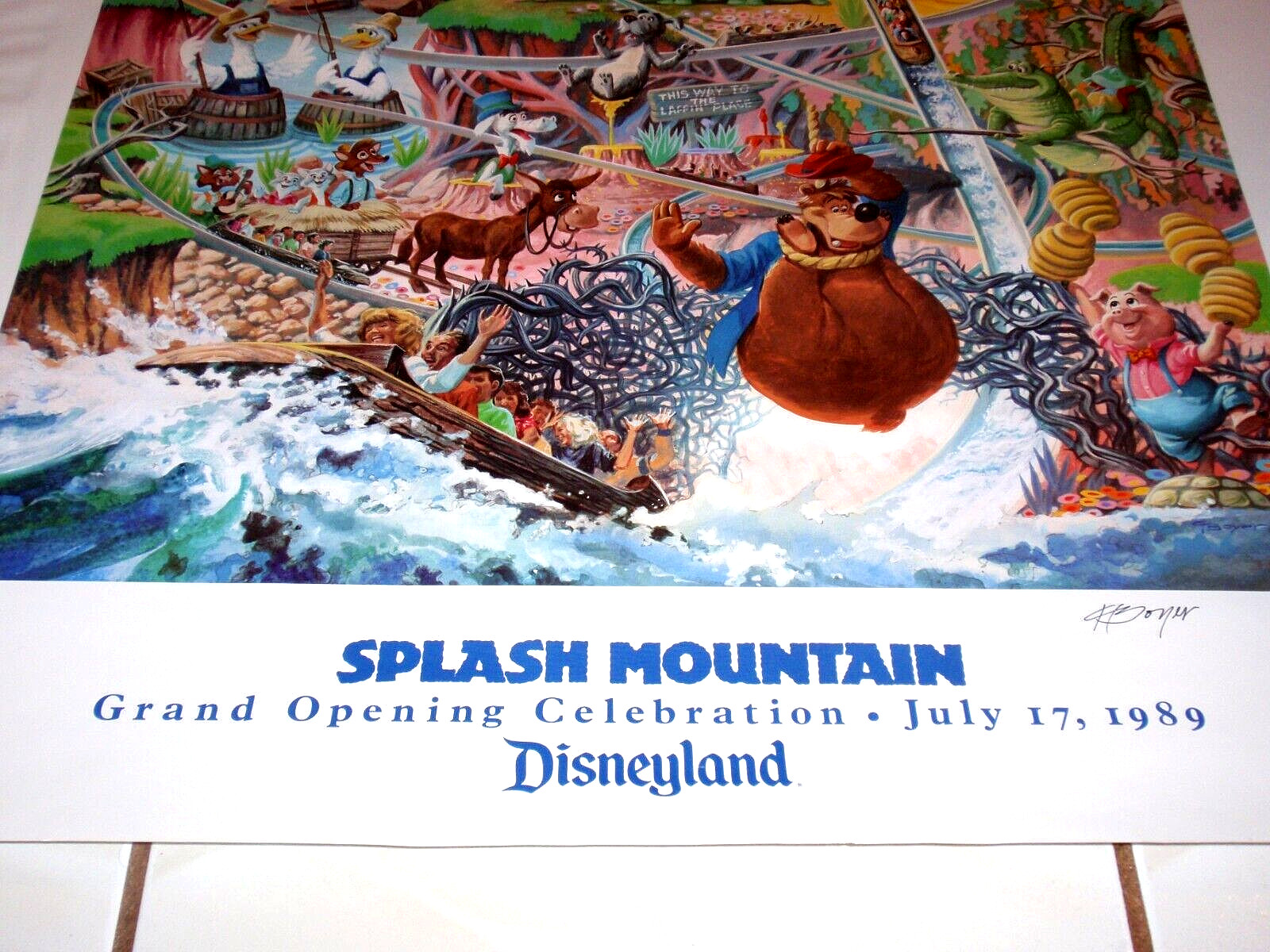 Splash Mountain Disneyland Poster