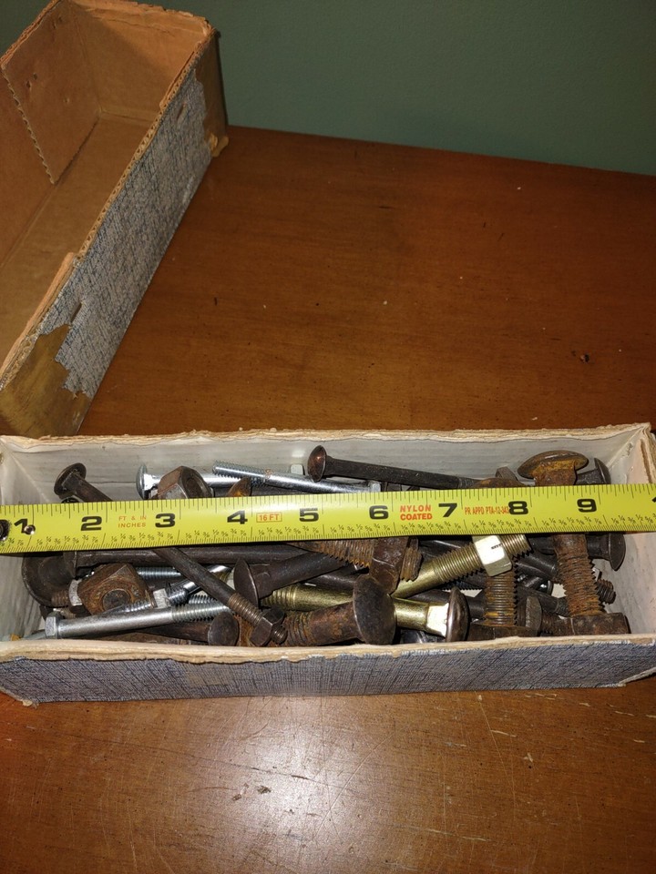 5 + Lbs Lot of Random Nuts and Bolts Hardware Large Small Vintage | eBay