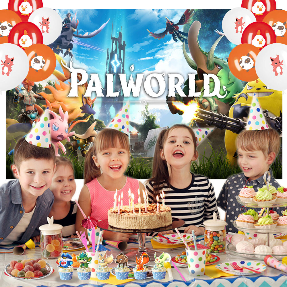 Palworld Party Supplies Birthday Decorations Set Balloons Cake toppers ...