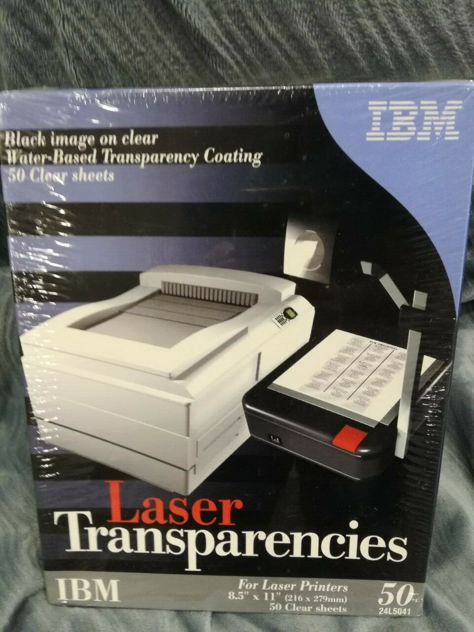 Sealed 50 sheets IBM Color Laser Printer Transparency Film 8.5x11 ...