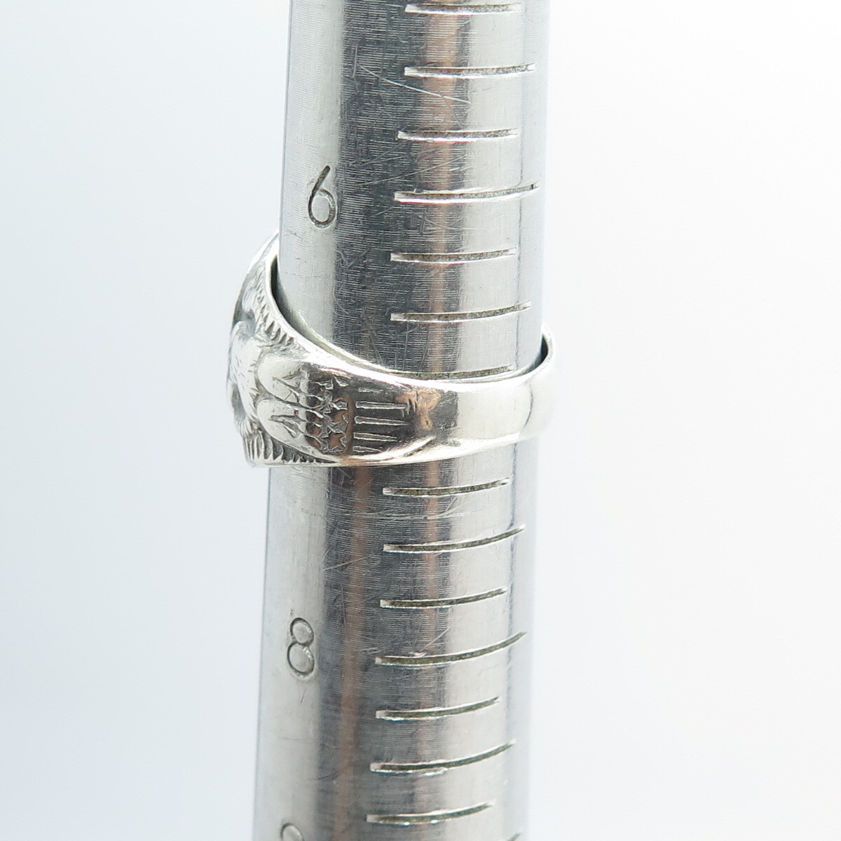 925 Sterling Silver Antique WWII US Army Recruiting Command Ring Size 7 ...