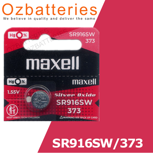 1pc SR916SW, (373) Maxell Silver Oxide Battery 1.55V made in Japan EX ...