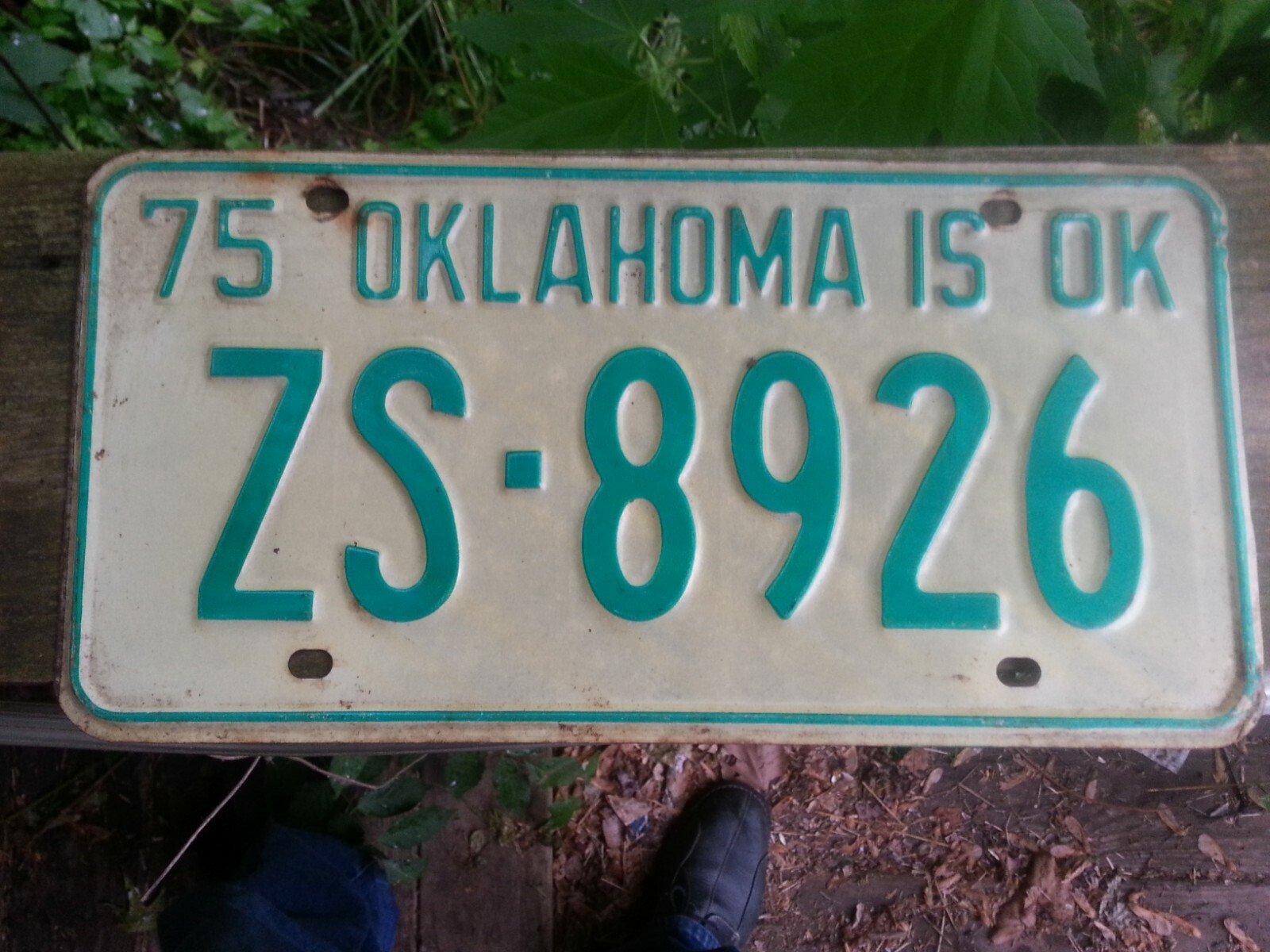 Vintage Old License Plate Oklahoma 1975 | eBay