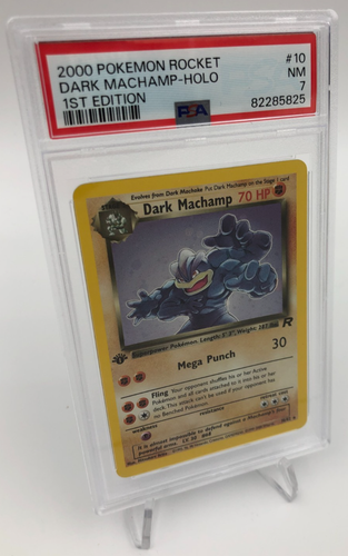 POKEMON Trading Card 2000 TEAM ROCKET #10/82 DARK MACHAMP HOLO 1ST ...