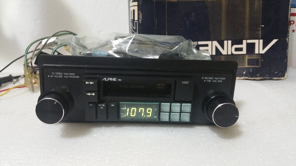 Vintage Alpine 7162 Head Unit Cassette Player Old School Car stereo ...