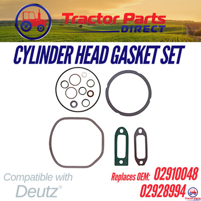 CYLINDER HEAD GASKET SET comp w Deutz® BF4L913 F2L912 REPLC: 02910048 ...