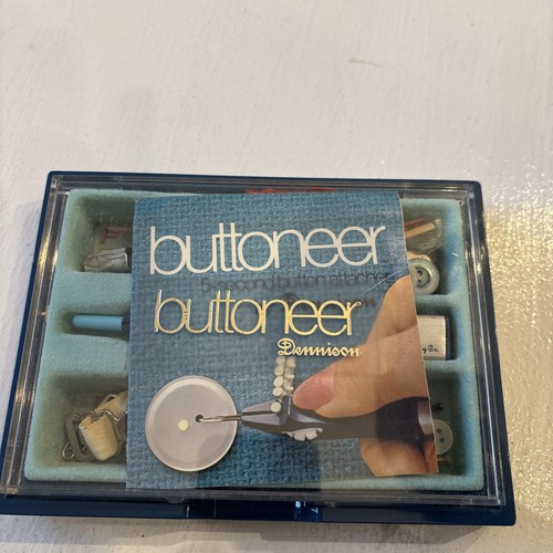 Vintage Buttoneer by Dennison 5-Second Button Attacher 1970s | eBay