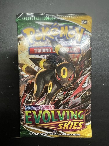 Pokémon Evolving Skies Umbreon Artwork Booster Pack New Factory Sealed ...