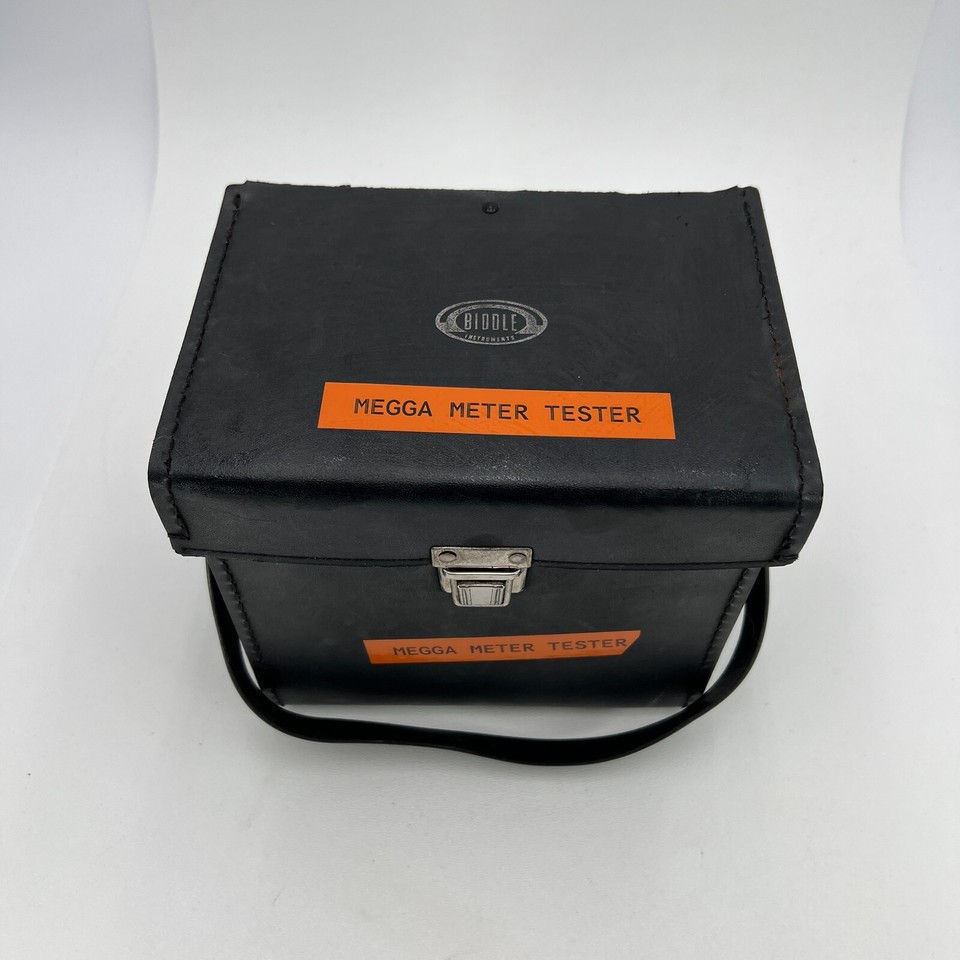 Vintage Biddle Instruments 21159 Megger Tester Case Crank Box With ...