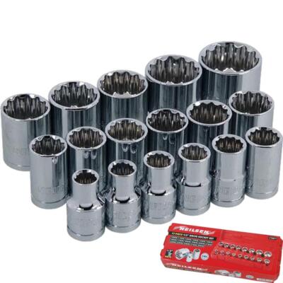 Neilsen Metric Drive Sockets 10mm - 30mm Socket Set In Bmc 17pc 1/2 ...
