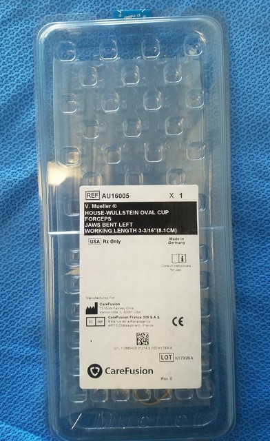 V. Mueller AU16005 House-wullstein Oval Cup Forceps Curved Left for ...