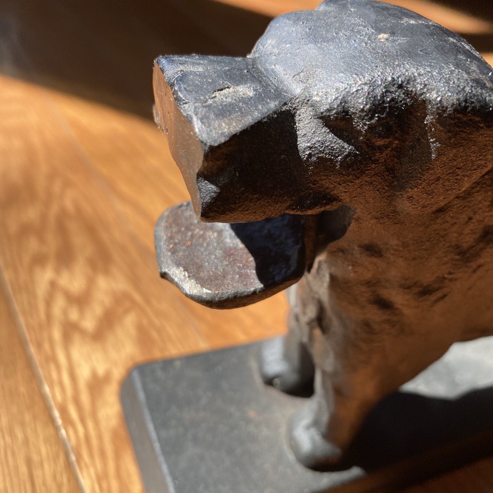 Vintage Cast Iron Hunting Dog Retriever Nut Cracker Blacksmith Metal ...