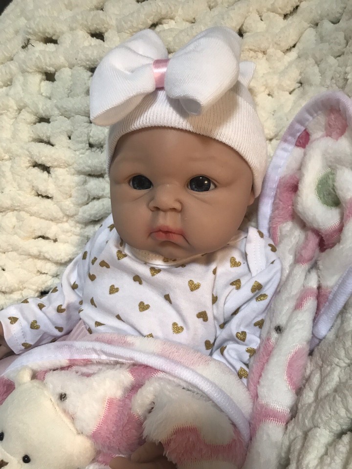 19” Full Silicone Reborn Baby Girl 7 lbs Newborn Doll Soft Floppy ...