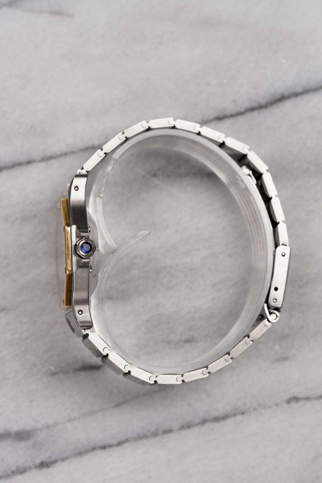 Vintage Cartier 80s Octagon Ref 2966 Automatic Two Tone White Roman ...