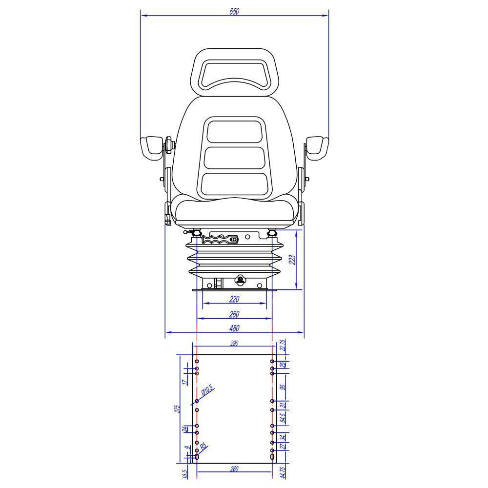 Steyr 9105 9115 9125 9145 9200 9220 9250 9270 Schleppersitz Traktorsitz ...