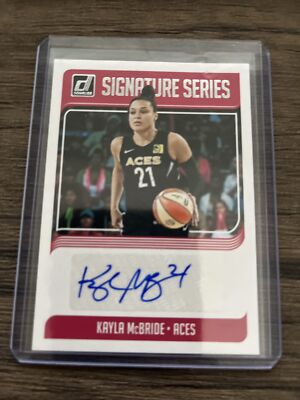 2019 Panini Donruss WNBA Kayla McBride Signature Series Las Vegas Aces ...