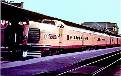 The Streamliner Union Pacific Railway Postcard Train Engine Railroad ...