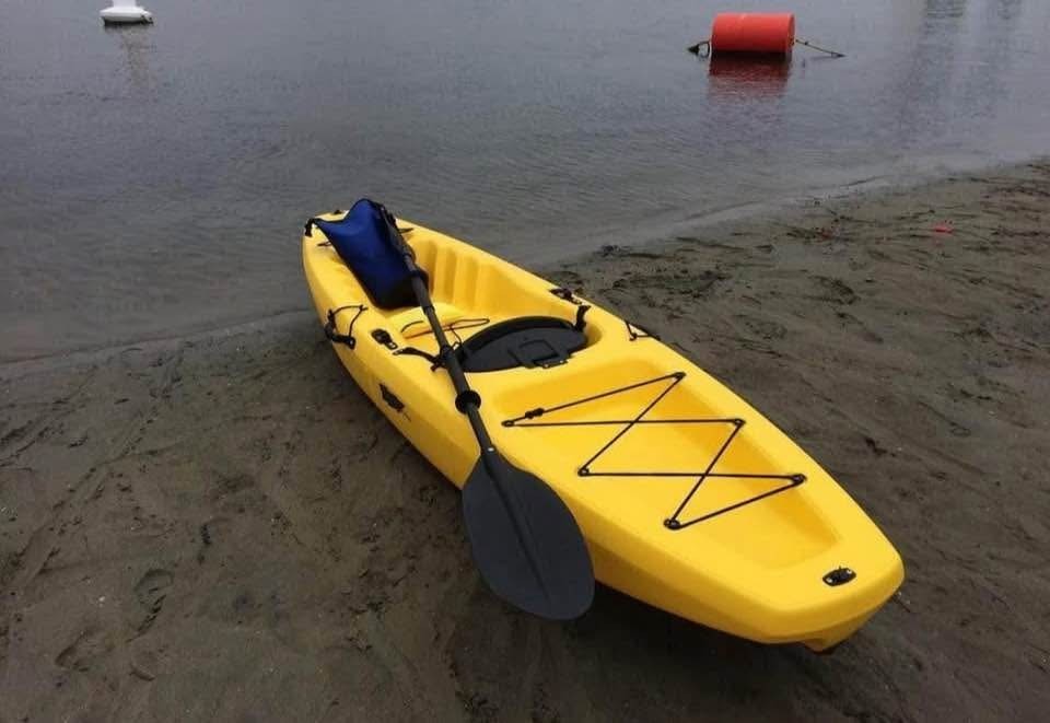 SNAP Modular sit-on-top Solo Kayak Yellow with Paddles & FREE New Kayak ...