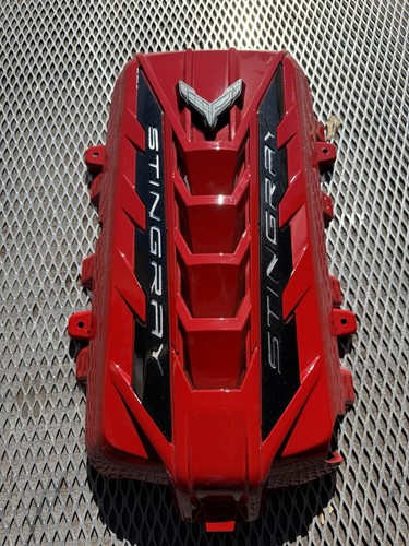 2020 -2024 C8 Corvette Stingray Engine Cover TORCH RED SUPER GLOSSY | eBay