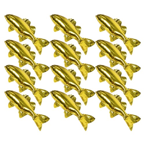 12 Pcs Beach Theme Party Decoration Sea Animal Foil Baloons Fishing ...