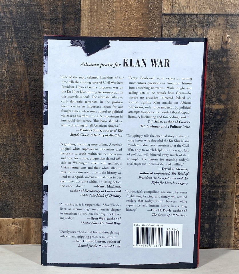 Klan War: Ulysses S. Grant Hardcover by Fergus M. Bordewich First ...