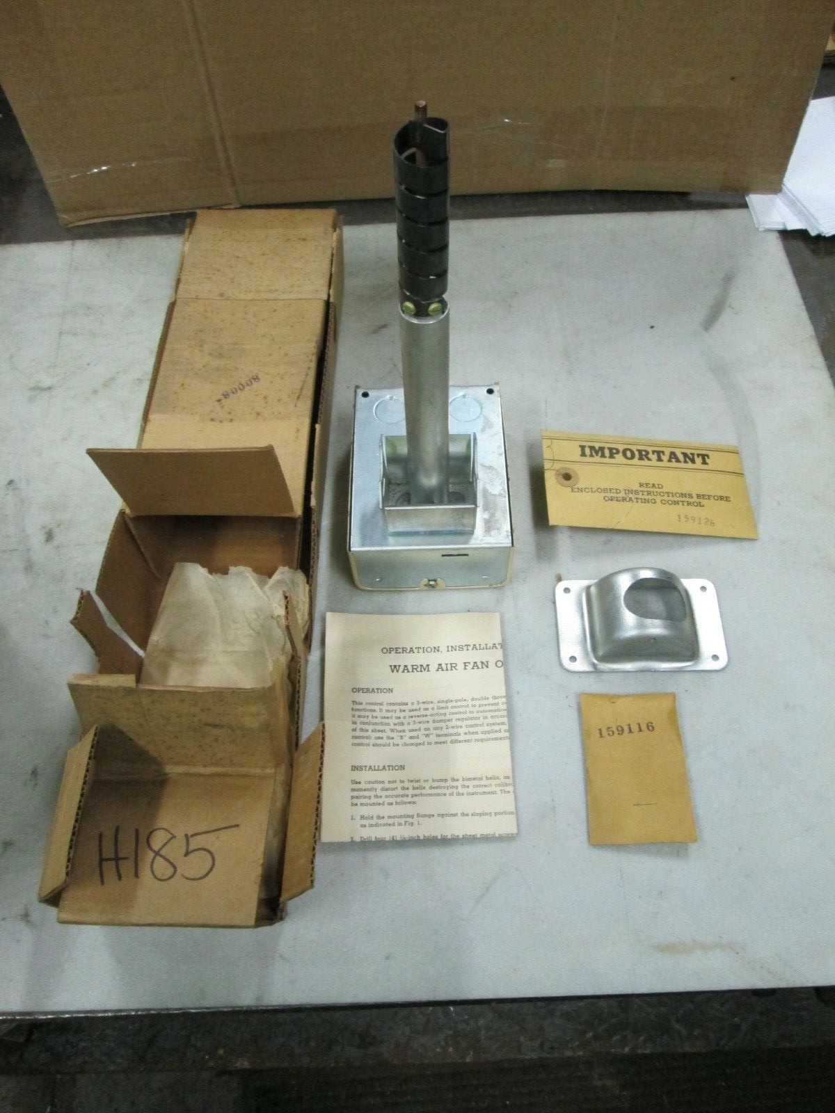 Controls Company Of America Warm Air Fan Or Limit Control 80008 E68 ...