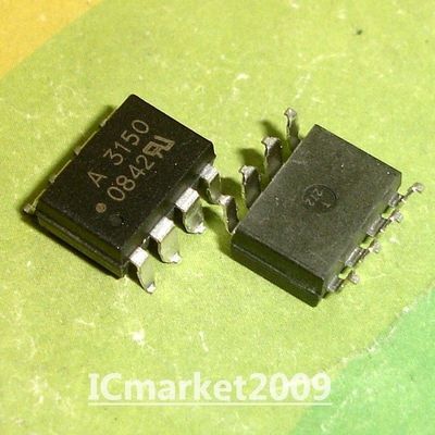 5 PCS HCPL-3150 SMD-8 HCPL3150 A3150 0.5 Amp Output IGBT Gate Drive ...
