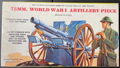 Palmer Plastics 75mm WWI Artillery Piece FS NEW Model Kit ‘Sullys ...