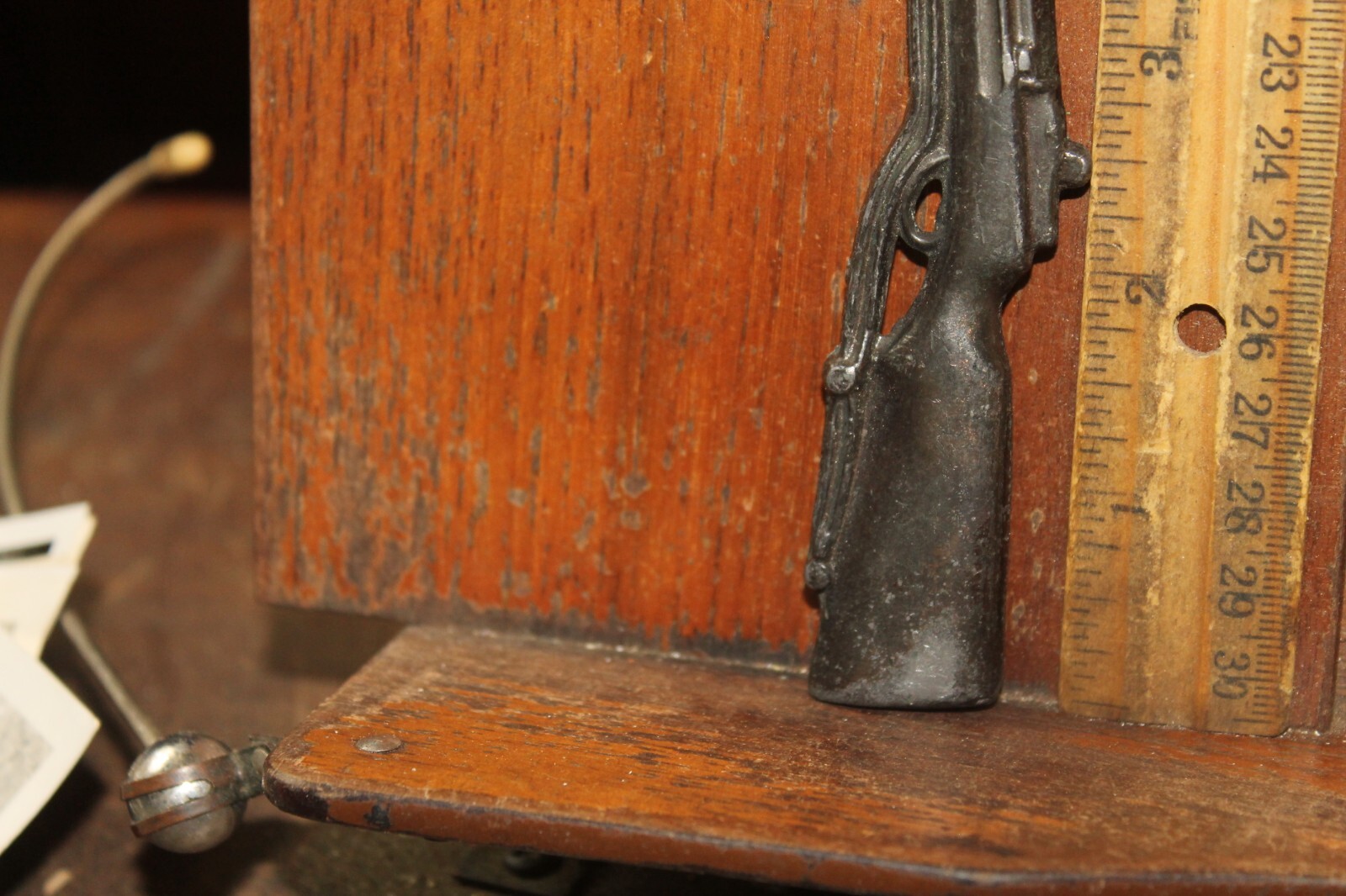 Vintage WWII Era M-1 Rifle Cast Metal Paperweight (Broken Bayonet ...