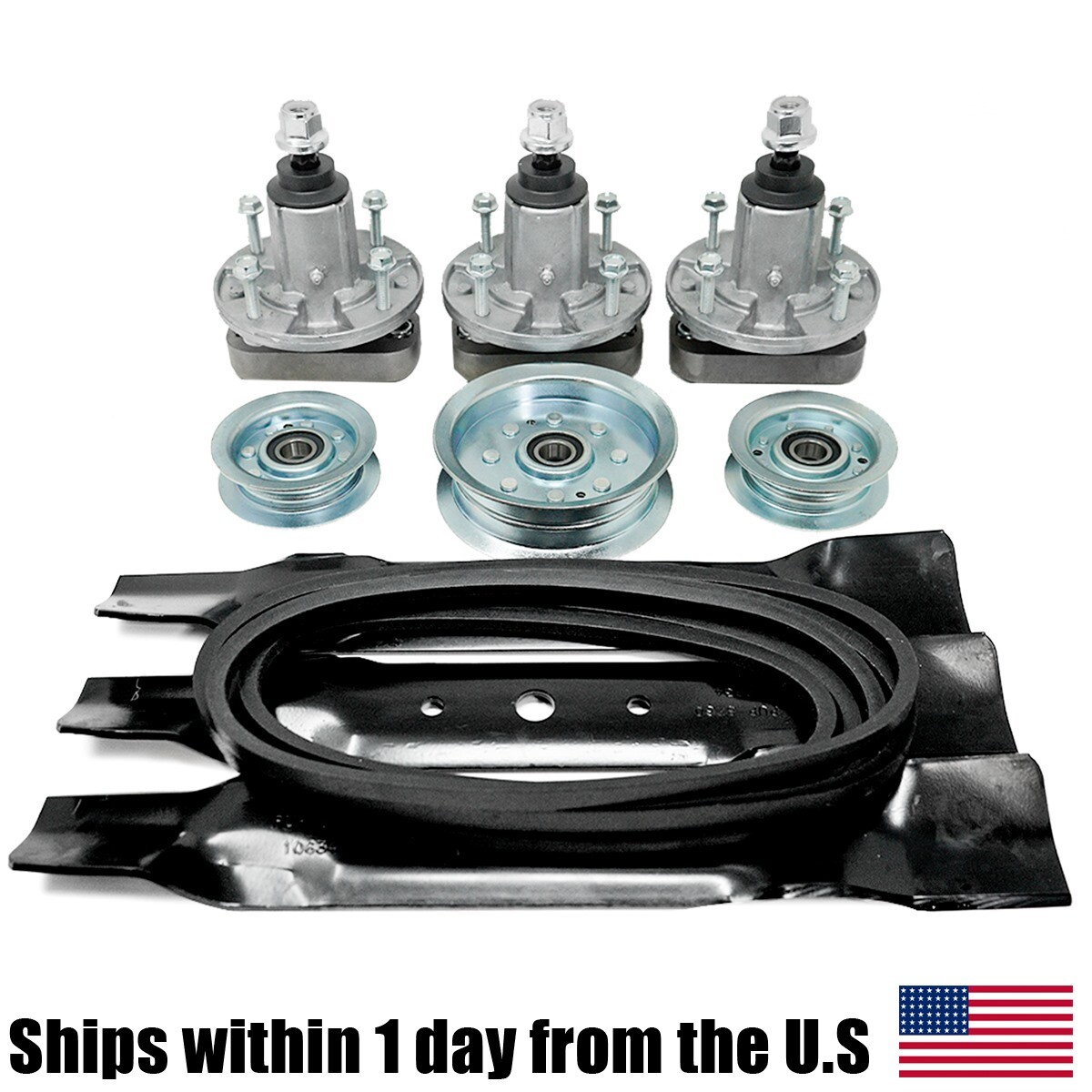 Mower Deck Parts Rebuild Kit for John Deere L130 Spindles, Blades ...