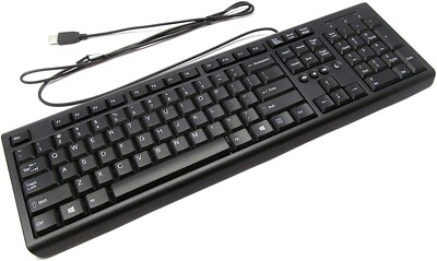 HP 697737-001 Computer Keyboard Wired USB PR1101U Black Brand New | eBay