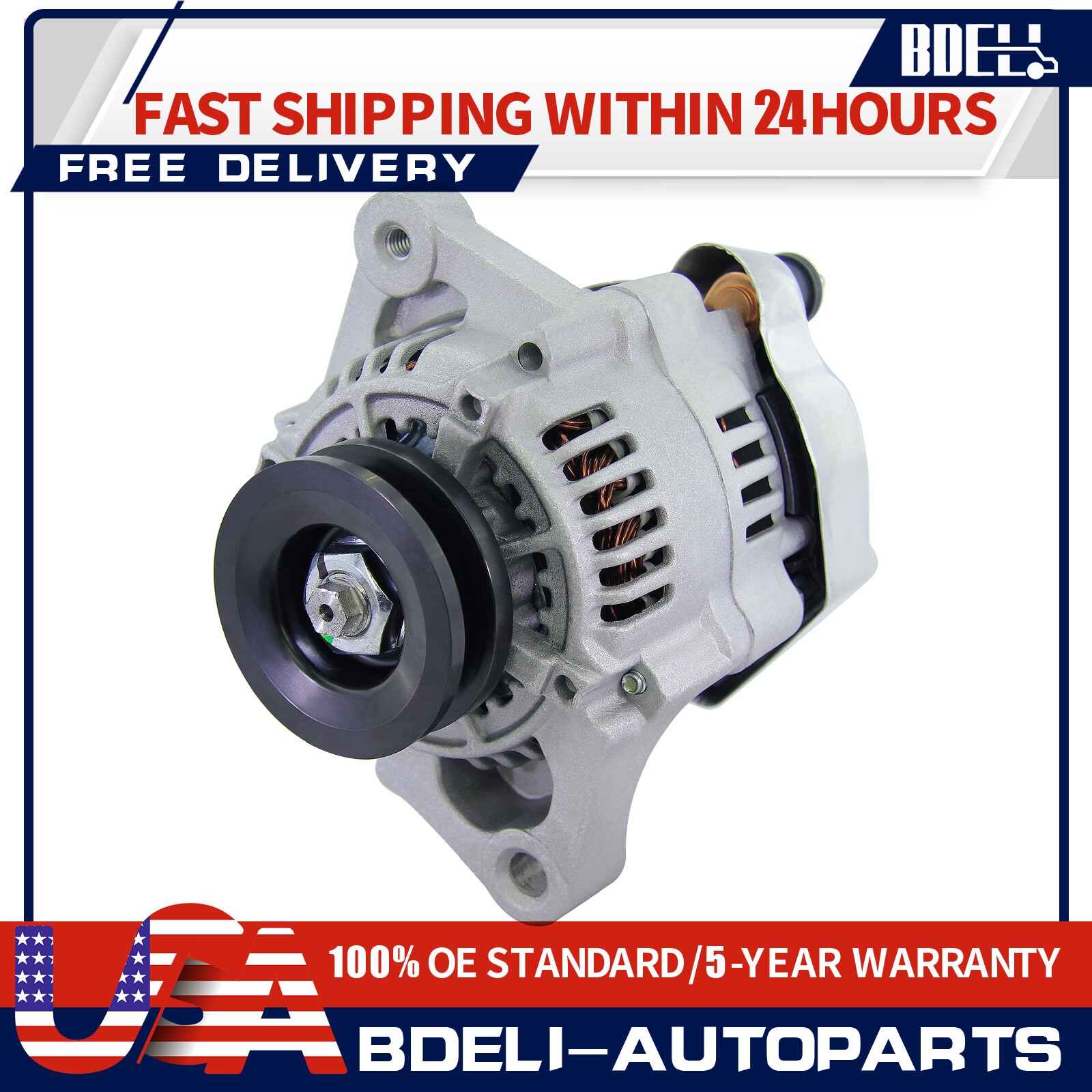 New Kubota Alternator For D1005 D1105 V1505 V1305 16231-64012 16241 ...