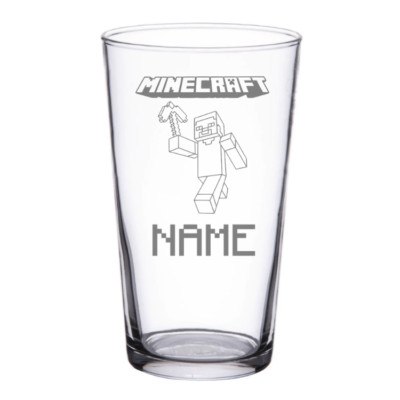Personalised Engraved "MINECRAFT" Pint Glass | eBay UK