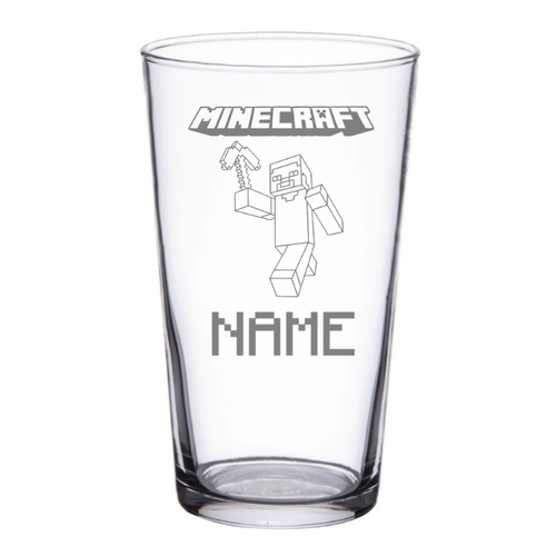 Personalised Engraved "MINECRAFT" Pint Glass | eBay UK