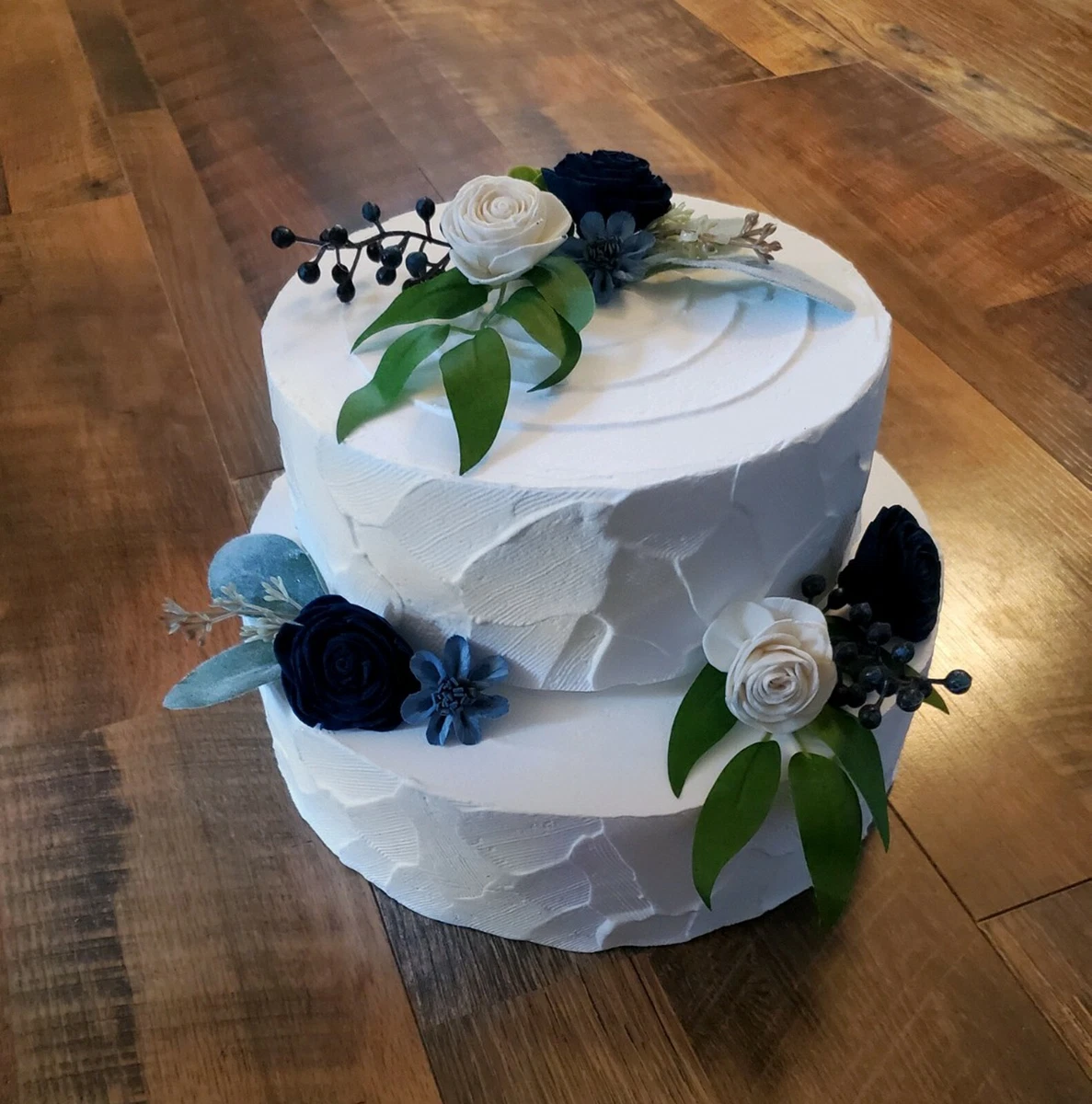 Dark Blue Wedding Cake