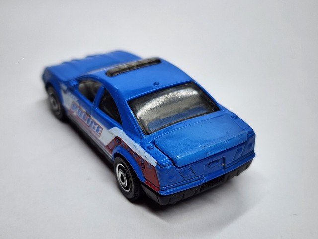 2011 Matchbox POLICE CAR - Bank Alarm Playset MB528 - Blue Car w/Open ...