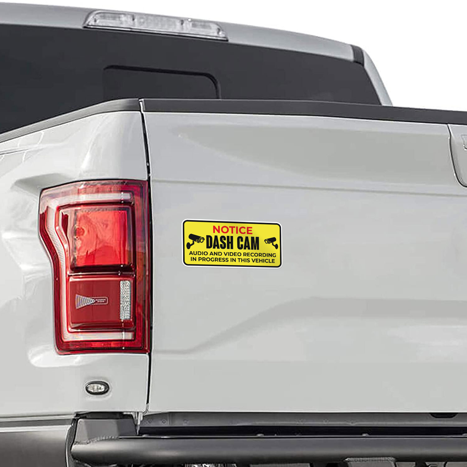 Notice Dash Cam Sticker Vinyl Car Bumper Decal | eBay