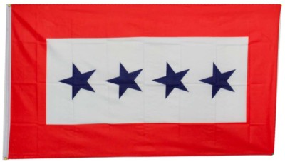 3x5 Service Star Four Stars Military Flag 100% Polyester 3'x5' Banner ...